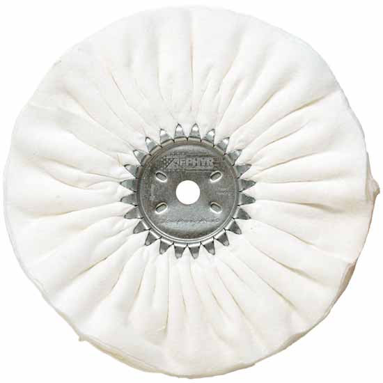 10 Inch White Domet Flannel Airway Buffing Wheel - 4 State Trucks