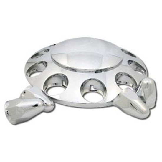 Chrome Plastic Hub Cover For 1.5 Inch Budd Wheels - 4 State Trucks