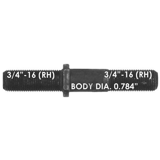 Double Ended Wheel Stud - Replaces Euclid E5929R, Freightliner 11971416 ...
