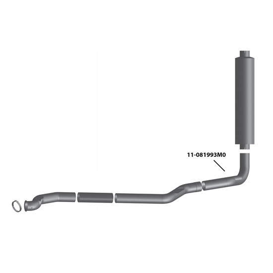 BESTfit 5 Inch OD / OD Multi-Bend Exhaust Elbow Below Muffler For Mack ...