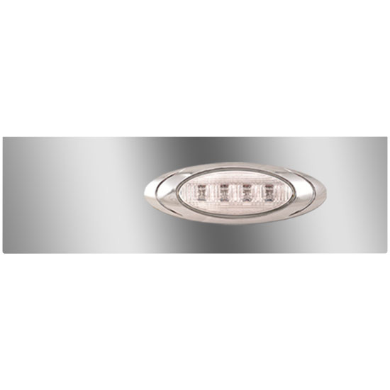 Stainless Steel Extension Panels W/ 2 P1 Amber/Clear LEDs For Mack ...