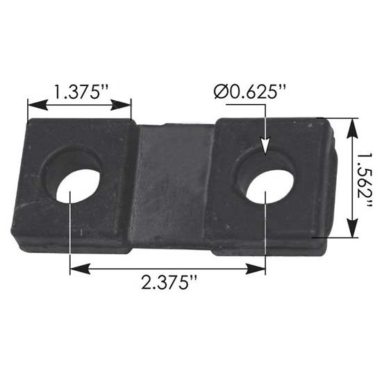 Mid-Point Mount Radiator Insulator For Volvo VNL, VHD, VNM & VNX - 4 ...