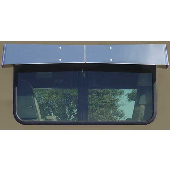 Stainless Steel Rear Window Bowtie Drop Visor Kit For Western Star 1999 ...