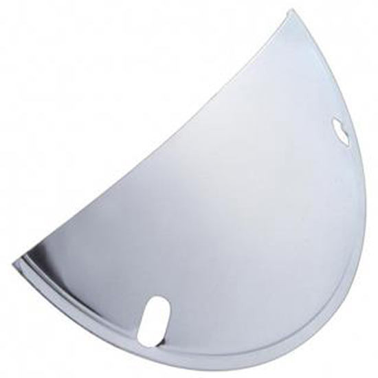 Stainless Steel Half Moon Shield For Round 5 3/4 Inch Headlights - Pair ...