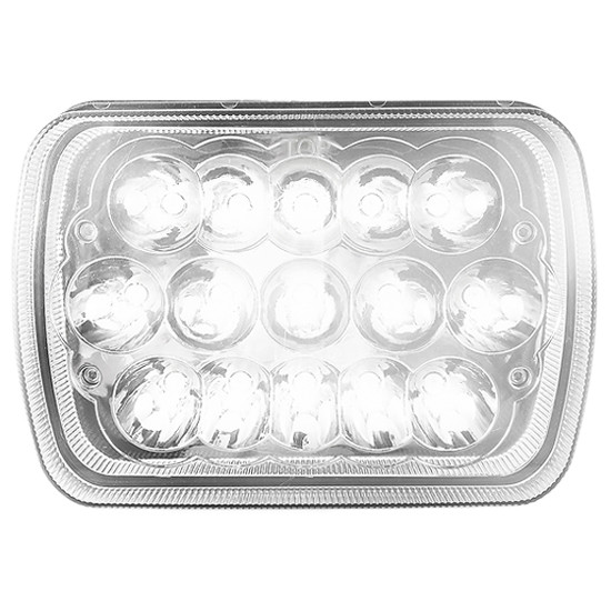 CSM 5 X 7 Inch Rectangular Reflector LED Headlight 1800/2700 Lumen - 4 ...