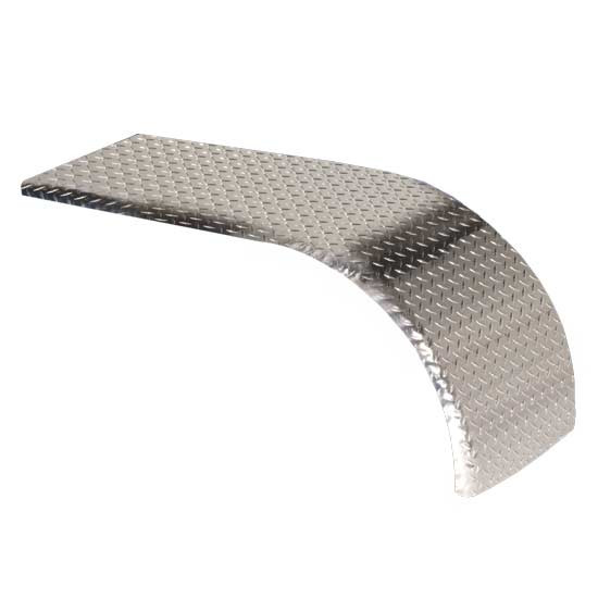 Merritt Half Tandem Fender 52 Inch Diamond Plate Aluminum - 4 State Trucks