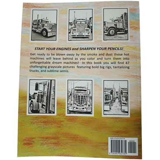 Cool Custom Big Rig Trucks Coloring Book - 4 State Trucks