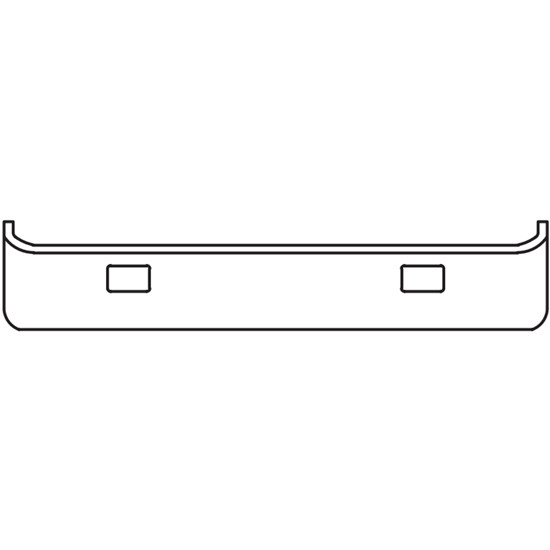 20 Inch Set Forward Axle With Rolled End Bumper W/ Mounting & Tow/Hitch ...