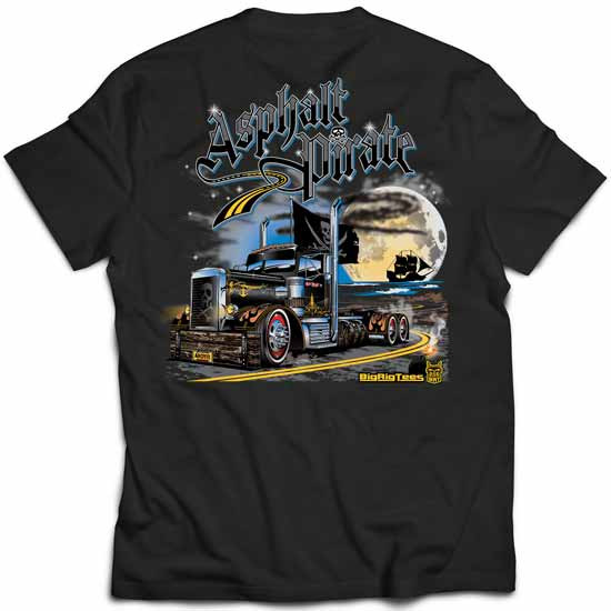 Asphalt Pirate Short Sleeve T-Shirt - 4 State Trucks