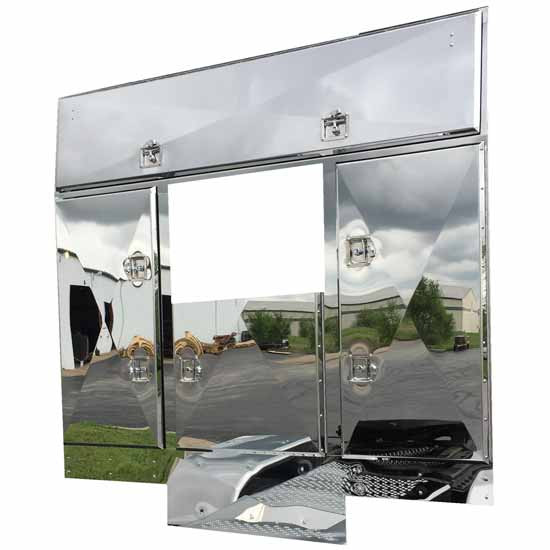 Brunner 4 Door Cab Rack Smooth Aluminum 80 X 80 Inch With Polished SS ...
