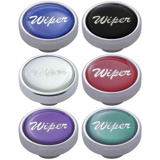 Small Chrome Wiper Dash Knob - 4 State Trucks