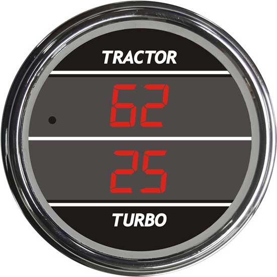 Teltek Digital Dual Trackor / Turbo Display Pressure Gauge Kit 0-100 ...
