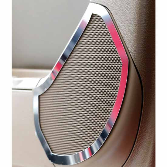 Stainless Steel Cab Door Speaker Trim For Kenworth T680, T880, W990 - 4 ...