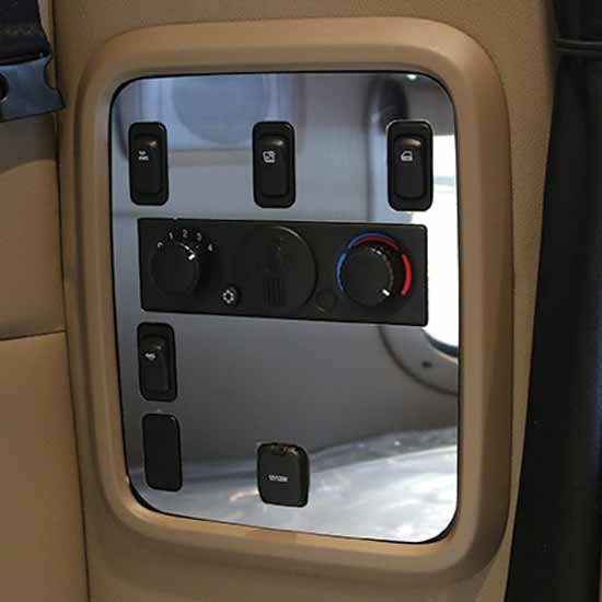 Stainless Steel Sleeper Control Panel Trim For Kenworth T680, T880 ...