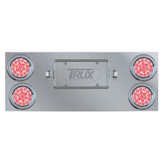 Stainless Steel Dual Revolution Rear Center Panel W/ Light Options - 4 ...