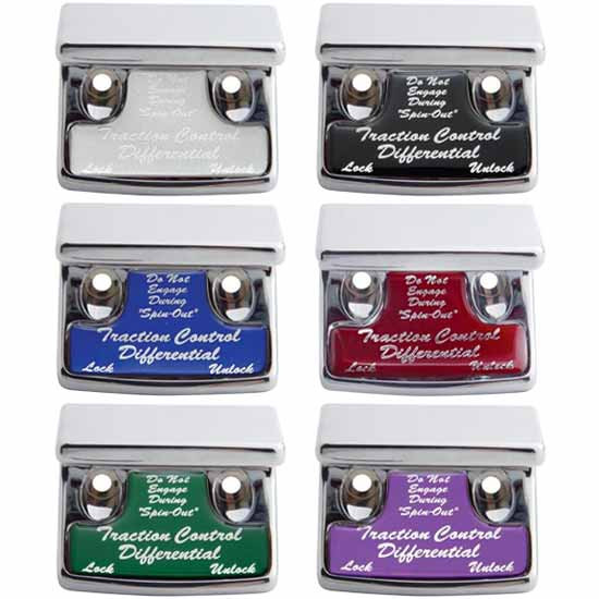 Chrome Traction Control Differential Switch Guard W/ Sticker For ...