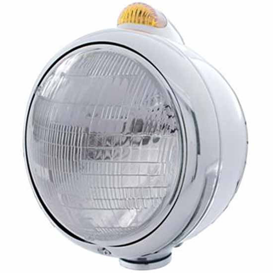 Guide 682-C Headlight W/ H6014 Halogen Sealed Beam Bulb, LED Top Mount ...
