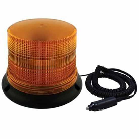 5 Inch Tall High Power LED Amber Beacon Light - 4 State Trucks