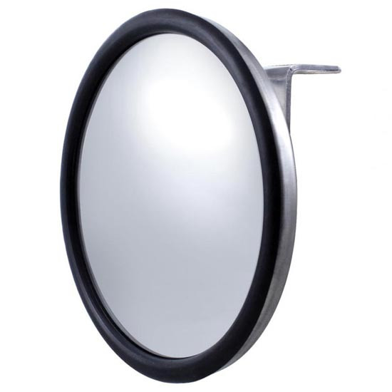 Stainless Steel Center Mount Convex Mirror - 4 State Trucks