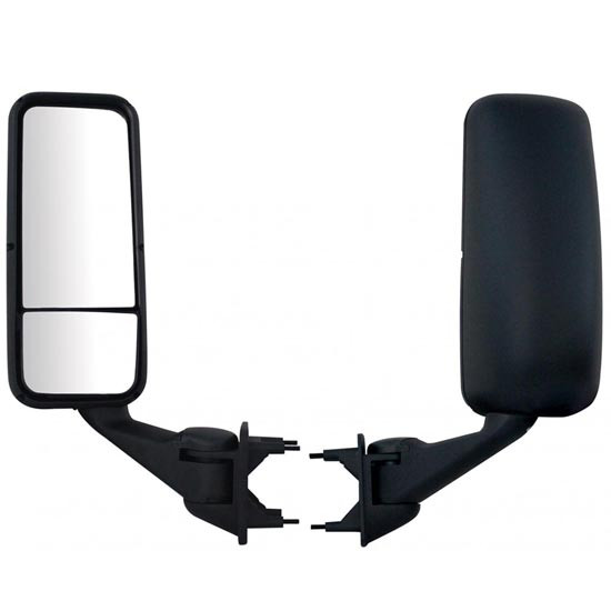 Black Aero Mirror Assembly For Peterbilt & Kenworth - 4 State Trucks