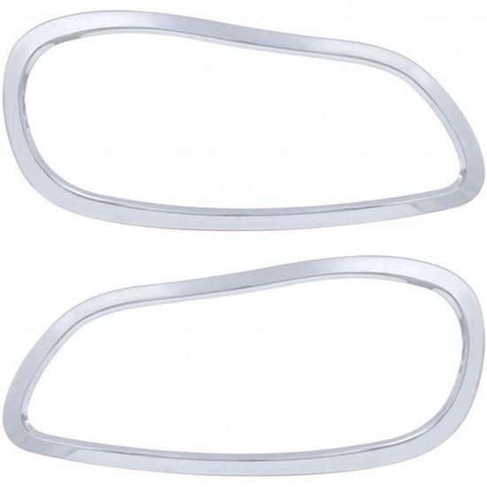 Chrome Plastic Headlight Bezel For Freightliner M2 - 4 State Trucks