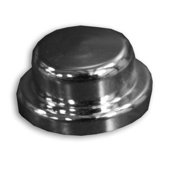 10MM & 3/8 Inch Chrome Plastic Bolt Heads Top Hat Nut Cover W/ Flange ...