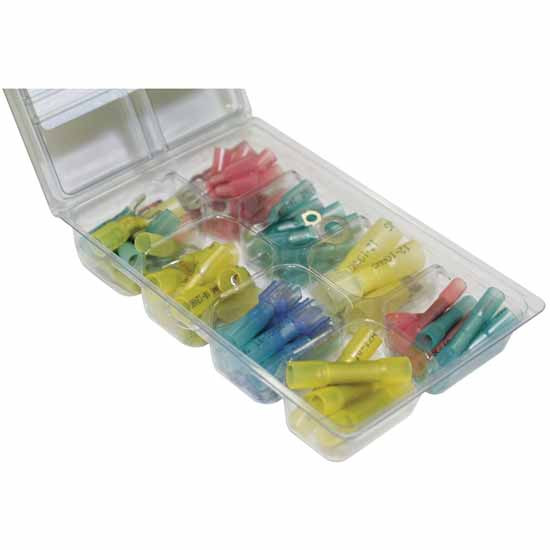 Crimp Seal Heat Shrink Terminal Kit In Reclosable Plastic Kit - 75 PCS ...