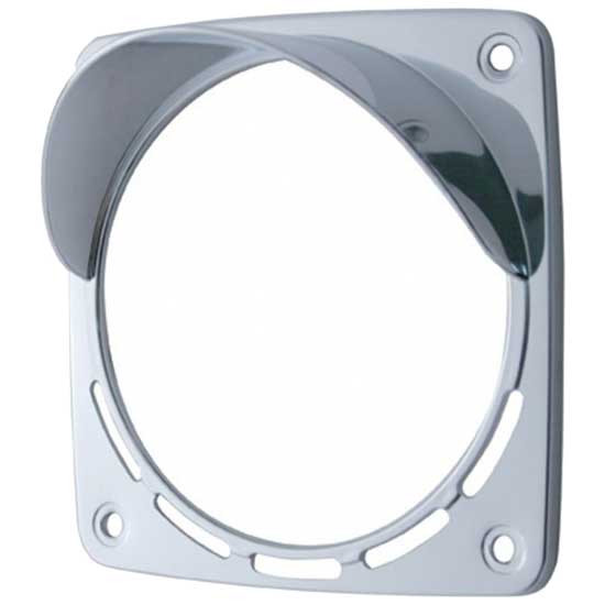 Chrome Plastic LED Turn Signal Light Bezel W/ Visor - 4 State Trucks