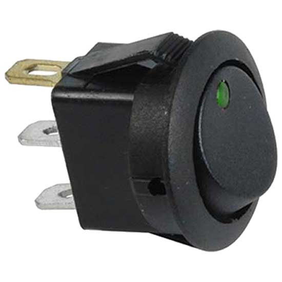 LED Green Round Rocker Switch , 16A At 12V For 5/8 Inch Hole - 4 State ...