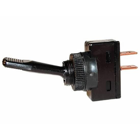 Black Non-Illuminated Momentary Toggle Switch, 20A At 12V, 2 Terminals ...