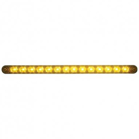 14 LED 12 Inch Chrome Turn Signal Light Bar - 4 State Trucks