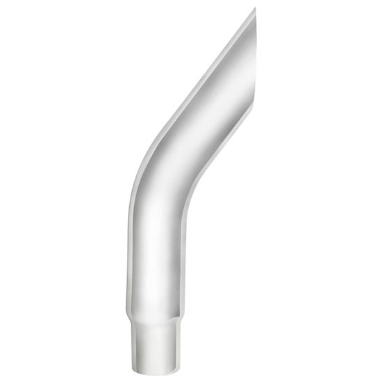 Chrome Bull Exhaust Pipe W/ 6 Inch OD Reduced To 5 Inch OD Bottom - 4 ...