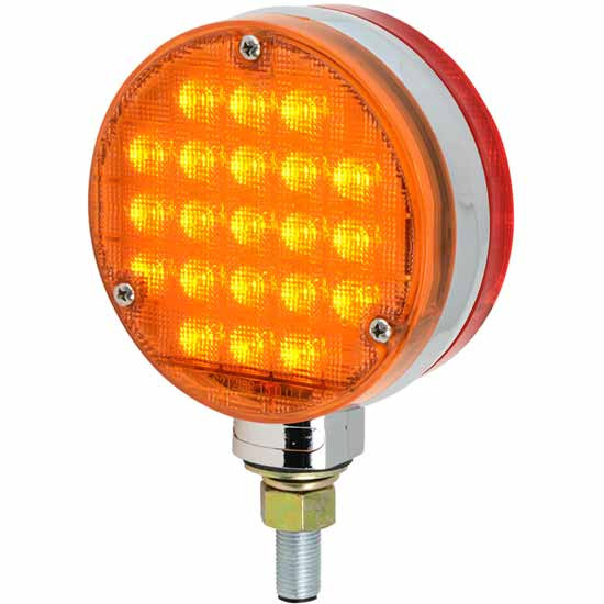 4 Inch Smart Dynamic Double Face Amber/ Red Light - 4 State Trucks