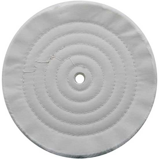 White Soft Cotton Muslin Buff W/ Arbor Size Options - 4 State Trucks