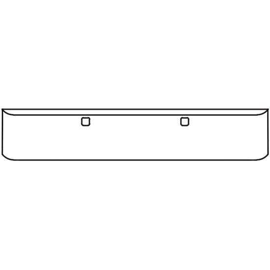 20 Inch Chrome Texas Rolled End Blind Mount Bumper For Peterbilt 365 ...
