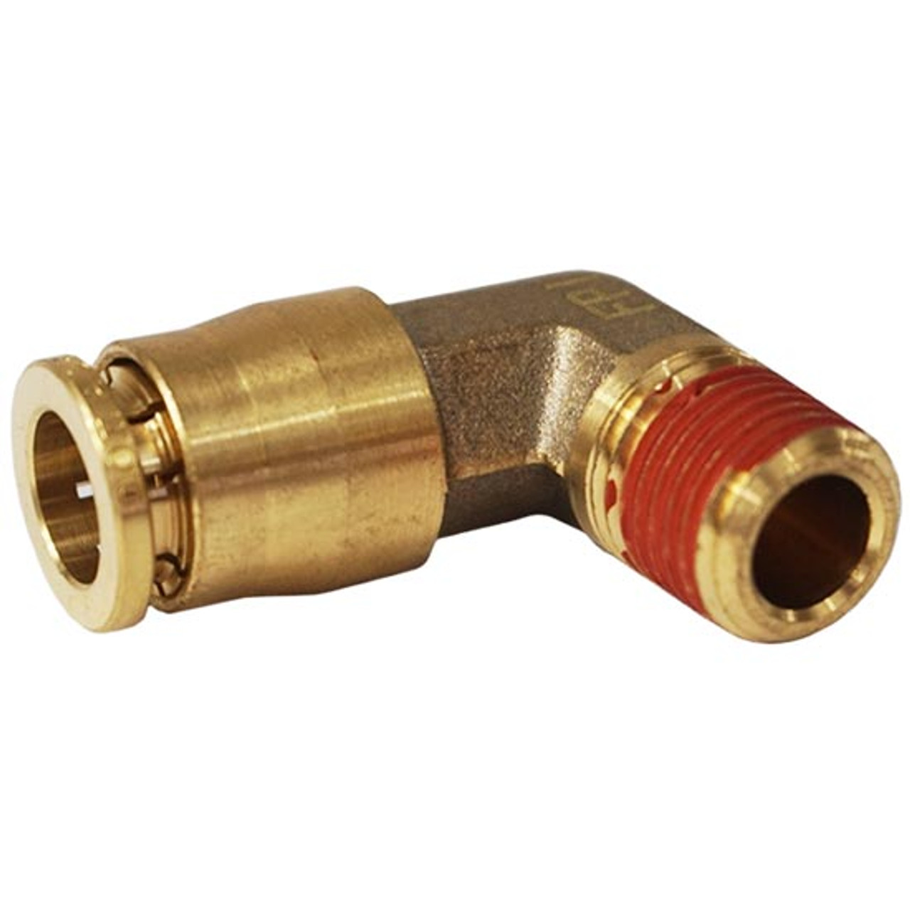 90 Degree Brass Elbow Fitting 3/8 Inch OD x 1/4 Inch - 4 State Trucks