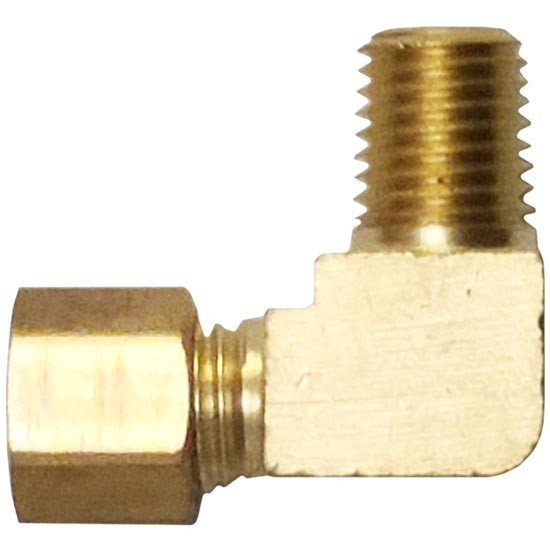 Brass Split Ferrule Male 90 Degree Elbow 1/8 X 1/16 Inch - 4 State Trucks