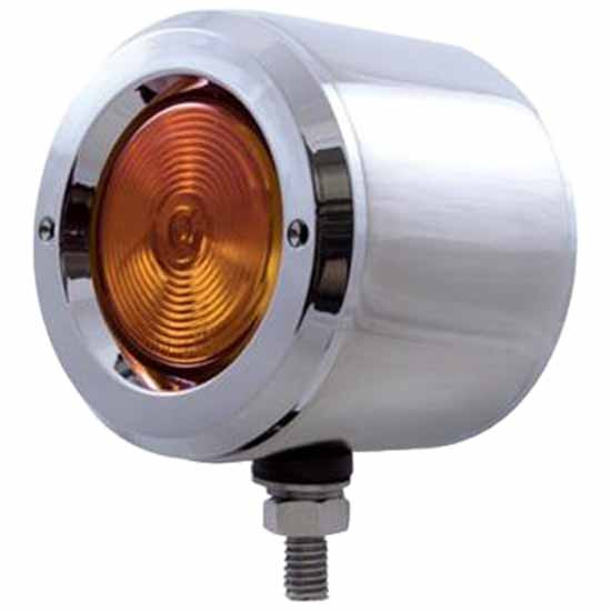 Stainless Steel Incandescent 2 1/2 Inch Flat Double Face Light W/ Bezel ...