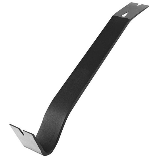 15 Inch Carbon Steel Flat Pry Bar W/ Curved End - 4 State Trucks