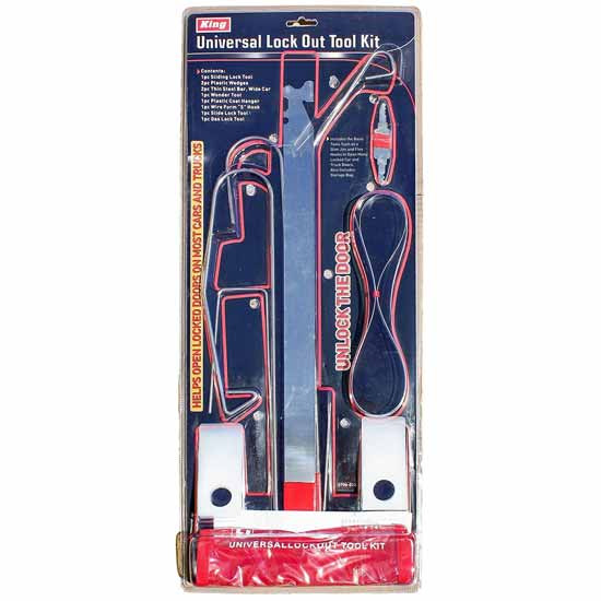 Universal Lock Out Tool Kit With Pouch - 9 Piece - 4 State Trucks