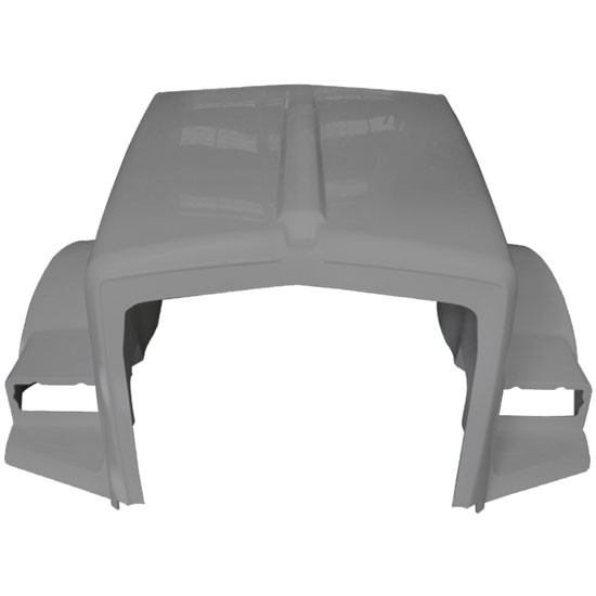 TPHD Fiberglass Hood Replaces Split Fender Metton For Kenworth T800 - 4 ...