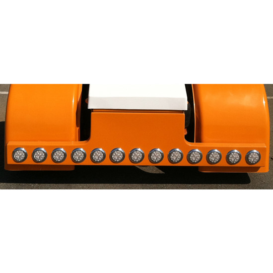 Fiberglass Rear T Bar W/ 13 Round 4 Inch Light Holes - 4 State Trucks