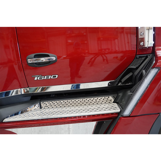 CSM 304 SS Door Cowl Panel Trim, Blank For Kenworth T680NG - 4 State Trucks