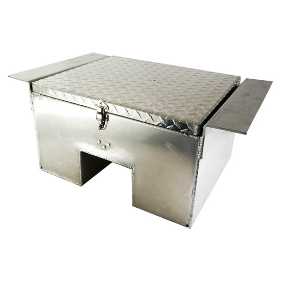 Aluminum In - Frame Battery Box W/ Diamond Plate Lid, 23W X 28L X 12H ...