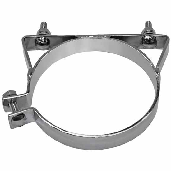 Chrome Stack Mounting Bracket 6 Inch - ACFM6 For Kenworth T800, W900B ...
