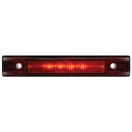 Thin Line 6 LED Wide Angle Marker/Clearance Light - Red LED / Red Lens ...