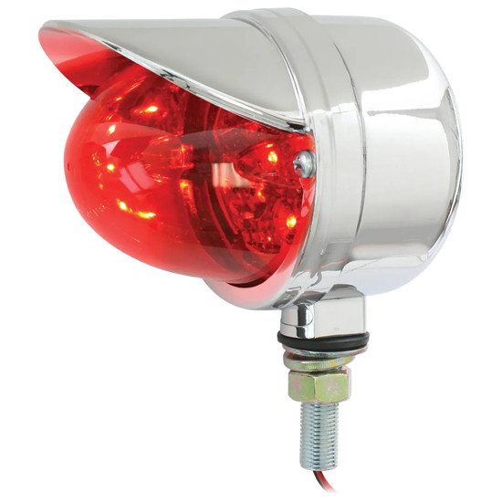 Single Face Spyder LED Pedestal Light With Visor - Red LED / Red Lens ...