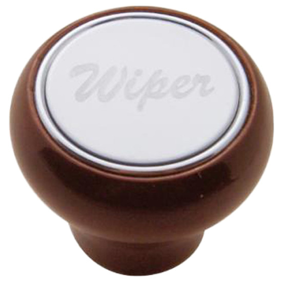 Wood Deluxe Wiper Washer Dash Knob With Stainless Insert - Hex Mount ...