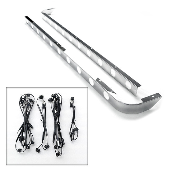 3 X 70 Inch Stainless Steel Sleeper Panels W/ 20 - 2 Inch Light Hole ...