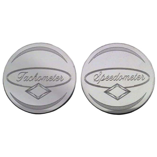 Stainless Steel Speedometer & Tachometer Round Gauge Plate For ...
